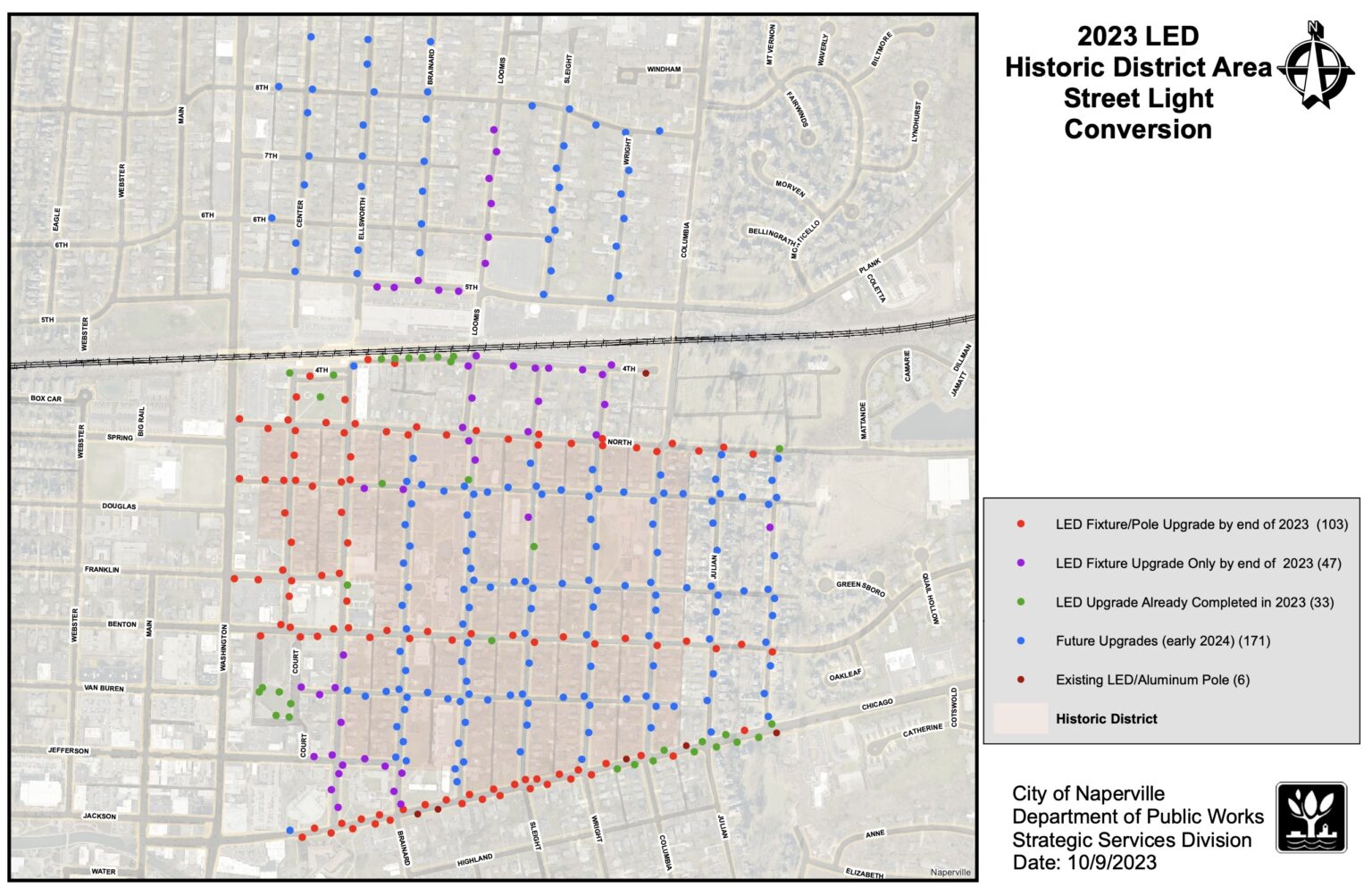 LED streetlight conversion – East Central Homeowners Organization